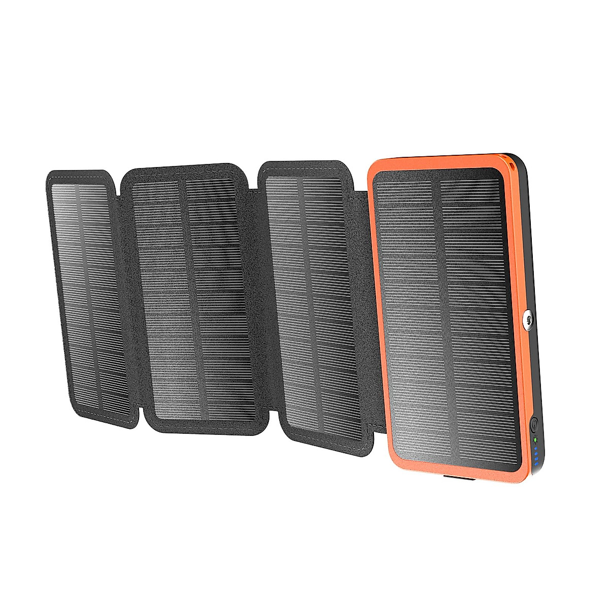 Solar Charger FEELLE Power Bank - 22.5W Solar Power Bank 27000mAh PD QC 4.0 Fast Charge External Battery Pack with 4 Portable Solar Panels for Cell Phone Outdoor