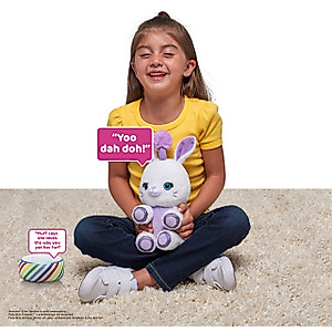 Fuzzible Friends Jazwares Fluff The Bunny Plush Light Up Toy – Works with Compatible Amazon Echo Devices for Interactive Activities and Sounds – Amazon Exclusive