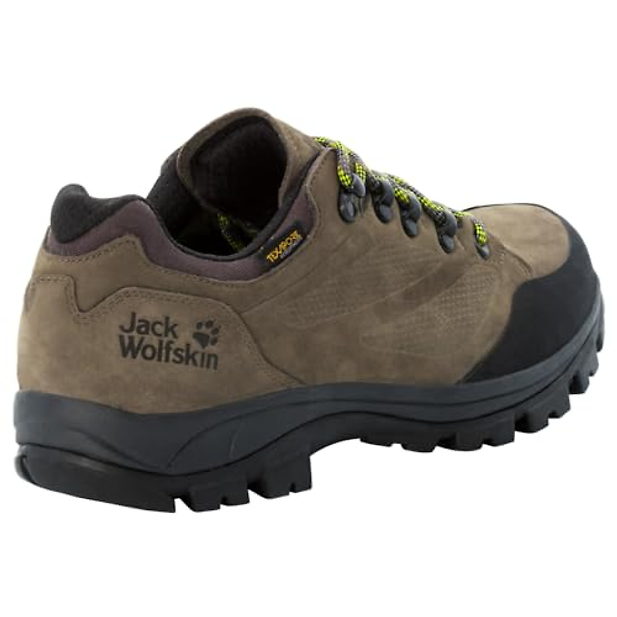 Jack Wolfskin Men's Rebellion Texapore Low M Hiking Shoe, Khaki/Phantom, 8