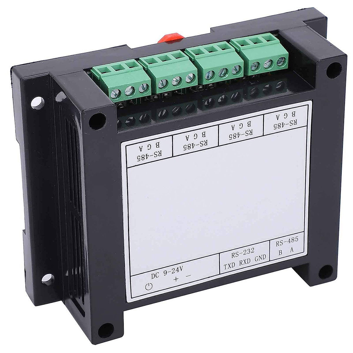 Walfront Repeater Photoelectric Isolation Built‑in DC/DC Isolated Power Supply Module Industrial Grade 4‑Channel RS485 Hub Sharer Splitter 300bps-115.2Kbps