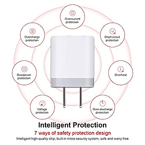 Charging Blocks for iPhone, Charger Box Sicodo 3Pack Plug in Phone Charger One Port USB Power Adapter Cell Phone Brick Charging Cube for iPhone 14 13 12 SE 11 X,Samsung Galaxy S22 A13 5G S21 FE 21 S20