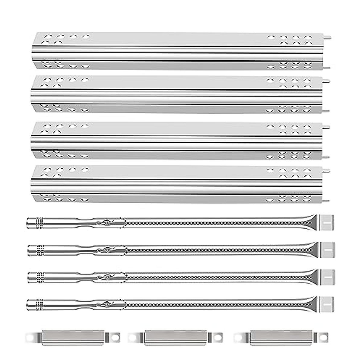 CoyzHaivn Grill Replacement Parts Kit for Charbroil Performance 475 4 Burner 463376519 463342119 463332718 463347017 463376017 463377319 463673017 Heat Plate Tent Shield Crossover Tube