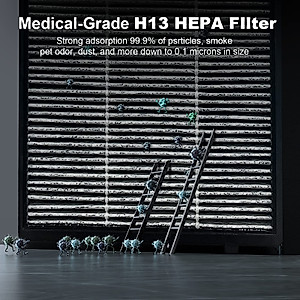 LUFTRUM C401 Car Air Purifier Replacement Filter, H13 True HEPA