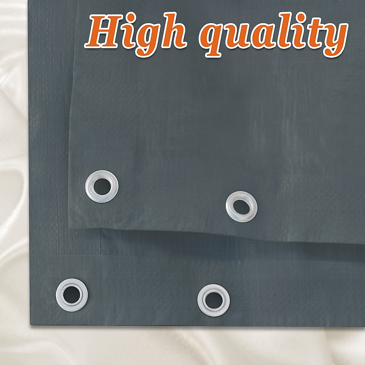 Strong Camel Carport Conopy Cover 10'x20' Replacement for Car Tent Outdoor Top Garage Shelter with Ball Bungees, Grey (Only Cover, Frame Not Included)