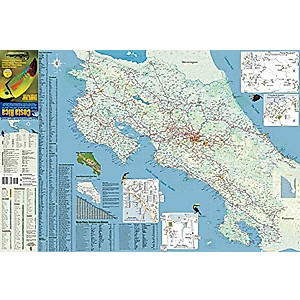 Waterproof Travel Map Of Costa Rica