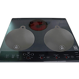 FAMKIT Induction Cooktops Mat, Anti-skid Silicone Pad Cooktop Scratch Protector Pad for Stove Surface Protection and Tableware Pads