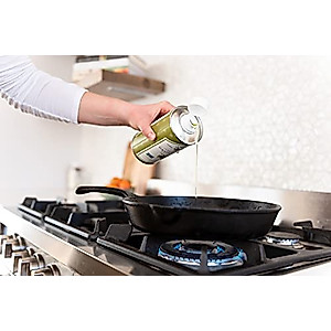 La Tourangelle, Expeller-Pressed Grapeseed Oil, High Heat Neutral Cooking Oil, Cast Iron Seasoning, Also Great for Skin, Hair, and DIY Beauty Recipes, 16.9 fl oz