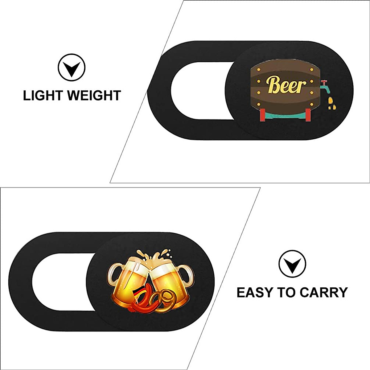 SOLUSTRE 6pcs Camera Cover Webcam Privacy Shutter Webcam Cover Slide Computer Webcam Blocker USB Camera Lens Cover Laptop Camera Privacy Cover Laptop Camera Blocker Personality Abs Slider