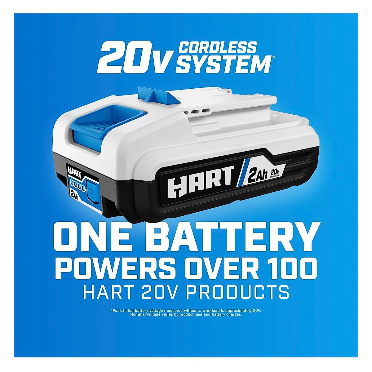 HART 20-Volt Cordless Brushless Drill and Impact Combo Kit with 10" Storage Bag, (2) 2.0Ah Lithium-Ion Batteries, HPCK252B