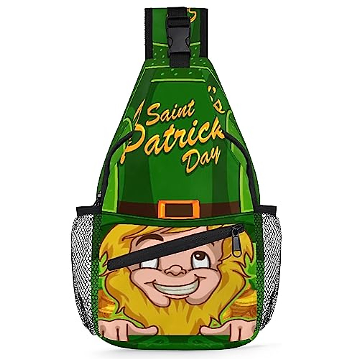 Saint Patrick's Day Sling Backpack St. Patrick's Day Crossbody Bag Hiking Backpack Casual Daypack