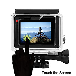 YALLSAME Skeleton Case for GoPro Hero 4 Hero 3+ Hero 3 with Tripod Mount & Quick Release Buckle Easy Charging Open Connectable Protective Housing Case Accessories for Go Pro 4 3 3+