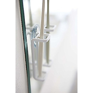 YAMAZAKI home 2530 Toothbrush Holder-Suction Cup Organizer for Bath, One Size, White
