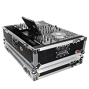 ProX XS-PRIME4W2U ATA Flight Case For Denon PRIME 4 DJ Controller with 2U Rack Space and Wheels
