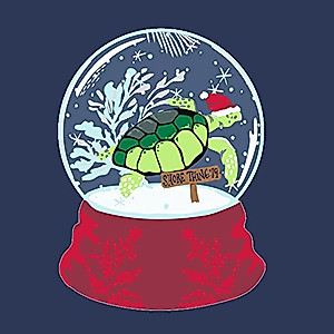 Vera Bradley Women's Cotton Small Vera Tote Bag, Santa Turtle - Recycled Cotton, One Size