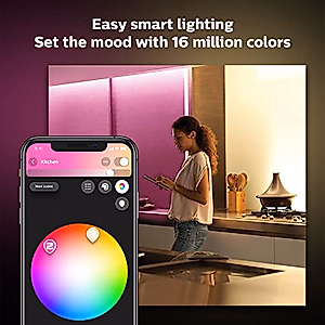 Philips Hue Lightstrip Plus Bundle (2m/6ft Base Kit with Plug and 1m/3ft Extension), Compatible with Alexa, Apple Homekit and Google Assistant, Bluetooth Compatible, Single Color Effect