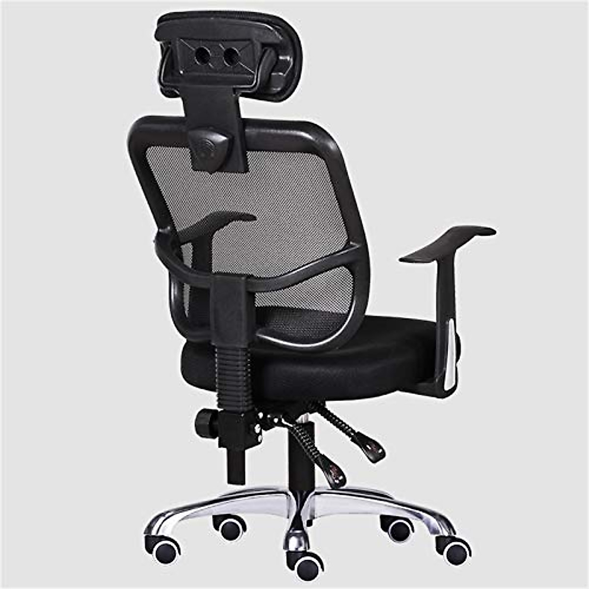 Mlaea Lawyer Hospital Office Chair, Adjustable Height Armchair High Back Comfortable Desk Chairs, Executive Swivel Chair, 48 * 48 * 64-74CM(Color:Black)