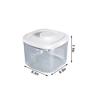 Leutsin Vacuum Dry Storage Bucket, Pet Food Storage Barrel, Large Capacity Sealed Can humidity Proof Grain Box, Household Multifunction Dispenser Bucket for Hone Kitchen (Samll)