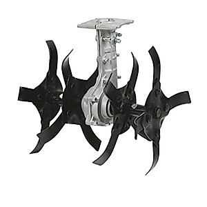 KNakasaki Cultivator Attachment Brush Cutter | Multi-Head System | Weed Removal & Soil Cultivation | Rotary Tiller Cultivator Multi-Function Loose Soil Head (28-9t) Black