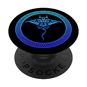 Stingray Polynesian Tribal Design for Stingray Lovers PopSockets Swappable PopGrip