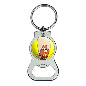 GRAPHICS & MORE Looney Tunes Yosemite Sam Keychain with Bottle Cap Opener
