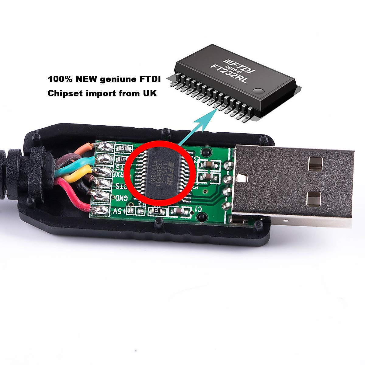 Suamdoen USB to 3.5mm Audio Jack 5V TTL UART Serial Cable with FT232RL Chipset Works for LG HDTV LG Televisions Mazur PRM-9000, TTL-232R-5V-AJ
