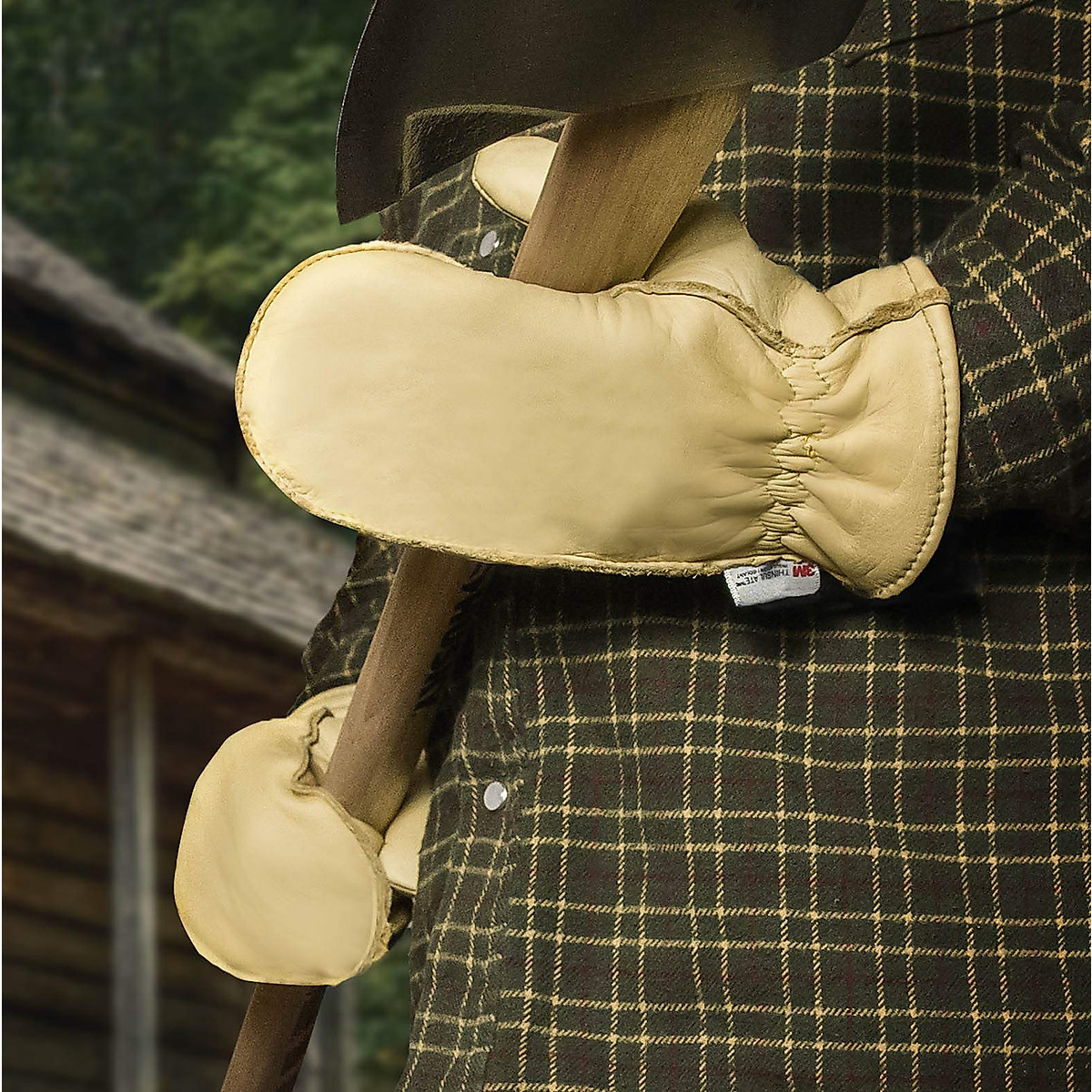 Illinois Glove Company Winter 3M Thinsulate™ Lined Premium Leather Chopper Mittens Style 501 (2X-Large)