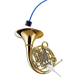 Hysagtek 4 Pieces Trumpet Snake Brush Cleaning Kit, Trumpet Brush Mouthpiece Brush Valve Casing Brush Flexible Brush with Cleaning Rod