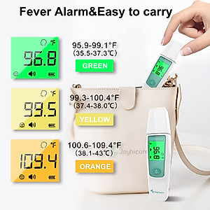 Forehead Thermometer,Ear Thermometer for Adults and Kids, 3-in-1 Forehead & Ear & Scan, Medical Digital Thermometer with Fever Alarm, Instant Accurate Readings