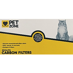 Pet Zone Odor-Neutralizing Carbon Litter Box Filters, 6-Pack