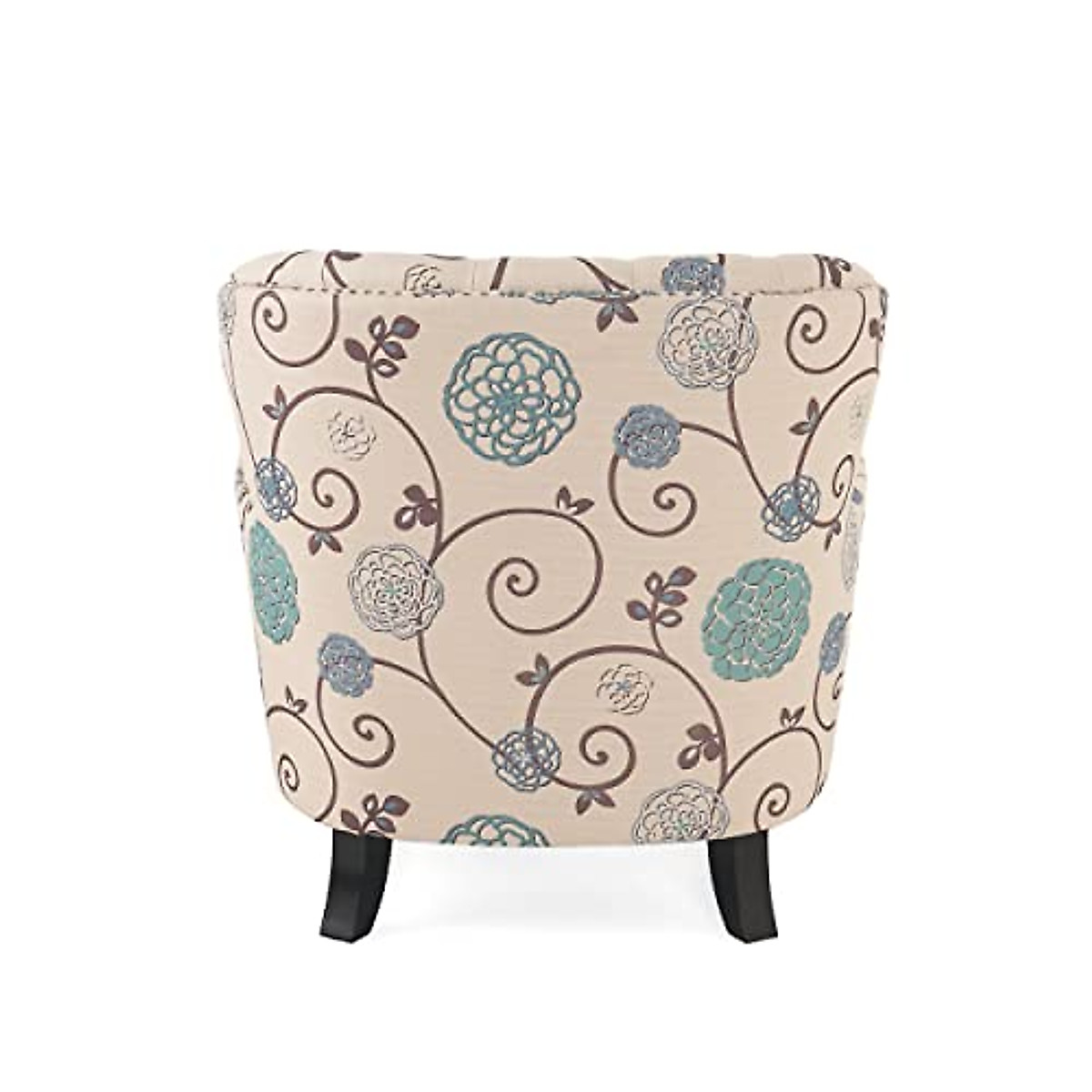 Christopher Knight Home Tafton Fabric Club Chair, White / Blue Floral