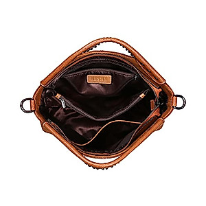 HESHE Genuine Leather Purses for Women Vintage Handbag Designer Satchel Ladies Shoulder Bag Crossbody Purse