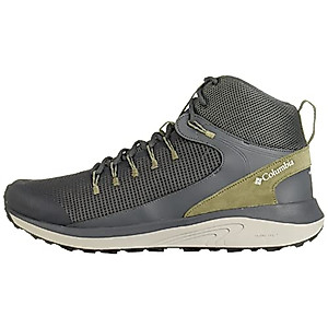 Columbia Men's Trailstorm Mid Waterproof, Graphite/Creek, 12