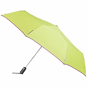 totes Trx Auto Open and Close Titan XL Umbrella, Apple Green/Strawberry Trim, One Size