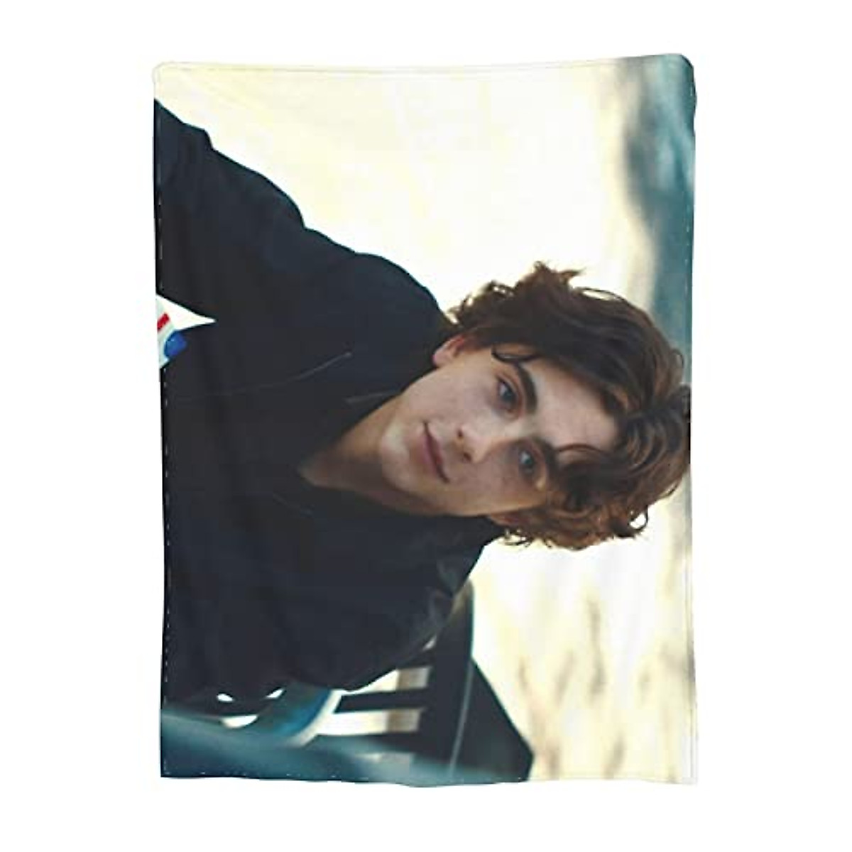 hununtk Timothee Chalamet Blanket Microfiber Fleece Flanel Throw Warm Plush Blanket for Bed Couch Sofa Home Decoration 40"x30" inch
