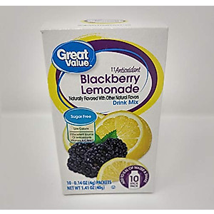 2 Blackberry Lemonade Drink 10 stick pack Mix 2 Cherry Pomegranate Drink Mix 10 stick pack bundle