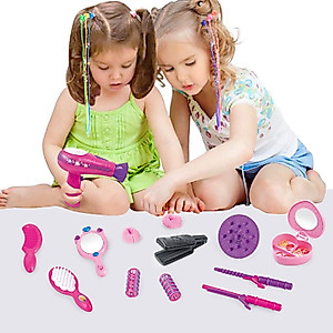 Bettina Vogue Beauty Hair Salon Fashion Pretend Play Set with Hairdryer, Mirror, Styling Accessories