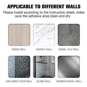 ibasenice Phone Holder Rotating Wall Mount Waterproof Phone Stands for Bathroom Kitchen Compatible with Mobile Phones Under 6. 9 Inches (White)