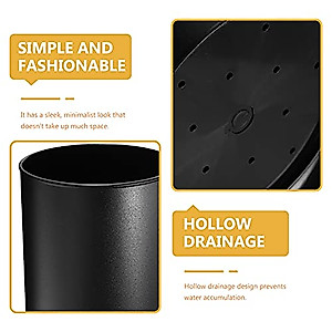 UPKOCH 1pc Black Rack Home Silverware Spoon Accessories Case Holder Spoons Chopsticks Tableware Utensil Pot for Holder: Basket Cooking Draining Shelf Drain Cutlery Tool Spatula Container