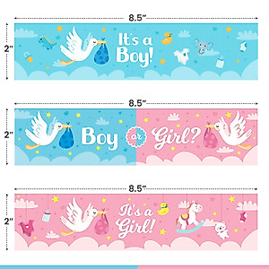 Super Cute, Water-Resistant, It's a Boy Water Bottle Baby Label 24 PK. Unique Stork Party Favor Designs. Durable, Blue Favors for Showers, Sprinkles or Gender Reveals. Great Drink Labels Guests Love