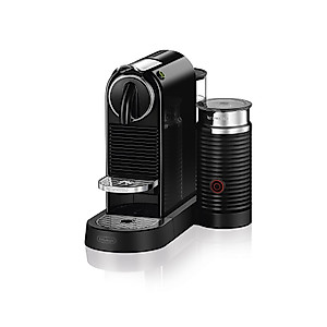 Nespresso CitiZ Coffee and Espresso Machine by De'Longhi with Milk Frother, Black, 9.3 x 14.6 x 10.9 inches