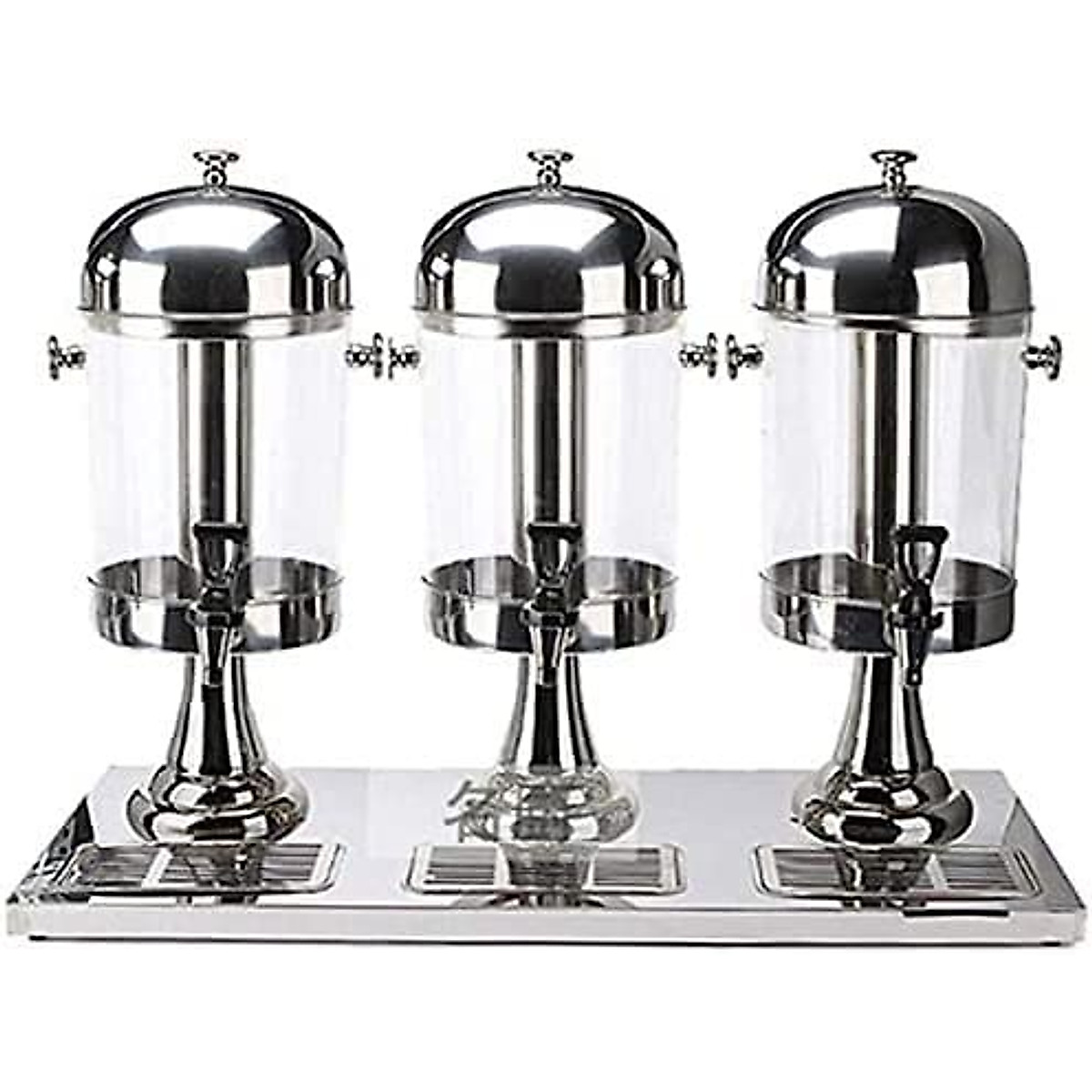 Beer Tower Distributor Beer Vending Machine Machine Beverage Dispenser Three Port 24L Diced Juice Beverage Distributor Commercial (Color : Silver)