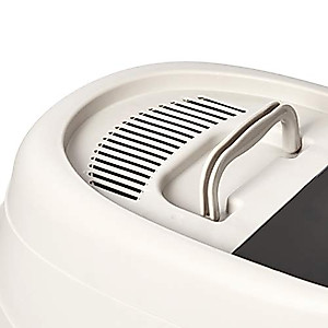 Amazon Basics No-Mess Hooded Cat Litter Box, Large, Multicolor, 24 in x 18 in x 17 in
