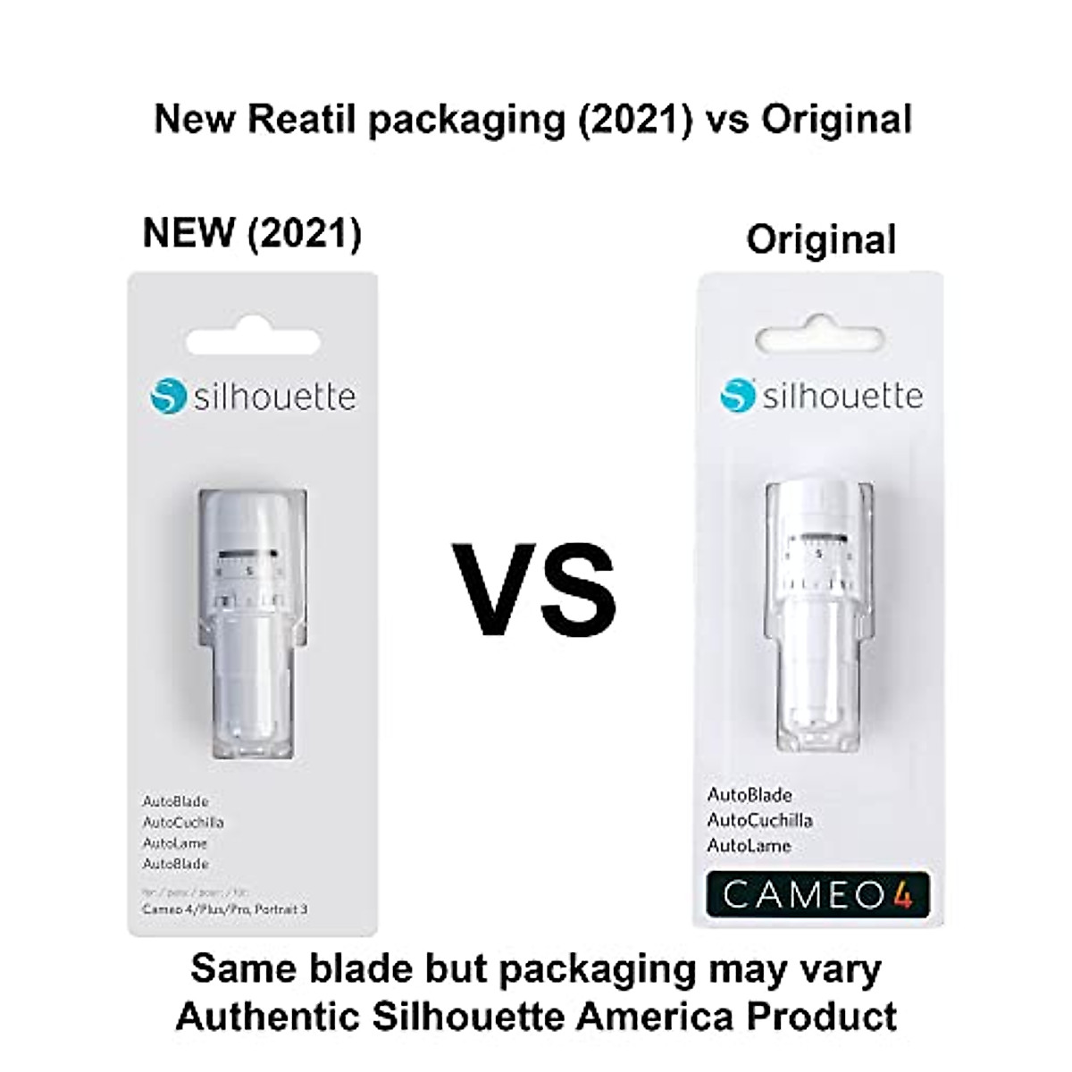 Silhouette AutoBlade - Pack of 3 Blades for Use with Cameo 4 with 50 Designs