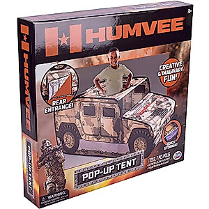 Sunny Days Entertainment Humvee Pop Up Tent - Children's Camo Pop Up Playhouse | Camouflaged Military Toy for Kids