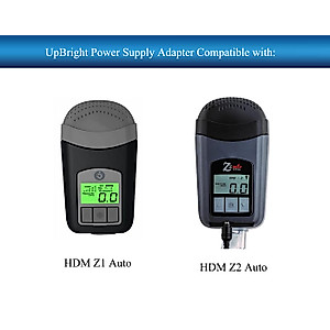 UpBright AC/DC Adapter Compatible with HDM Z1 Z2 Auto Travel CPAP Machine 006909 Breas EM1036B2 PEAMD30SF-13-B1 HD60-7010 HD60-6010 718116 TT EM1024H2 PEAMD36SF-13-B1-HDM Power Supply Battery Charger