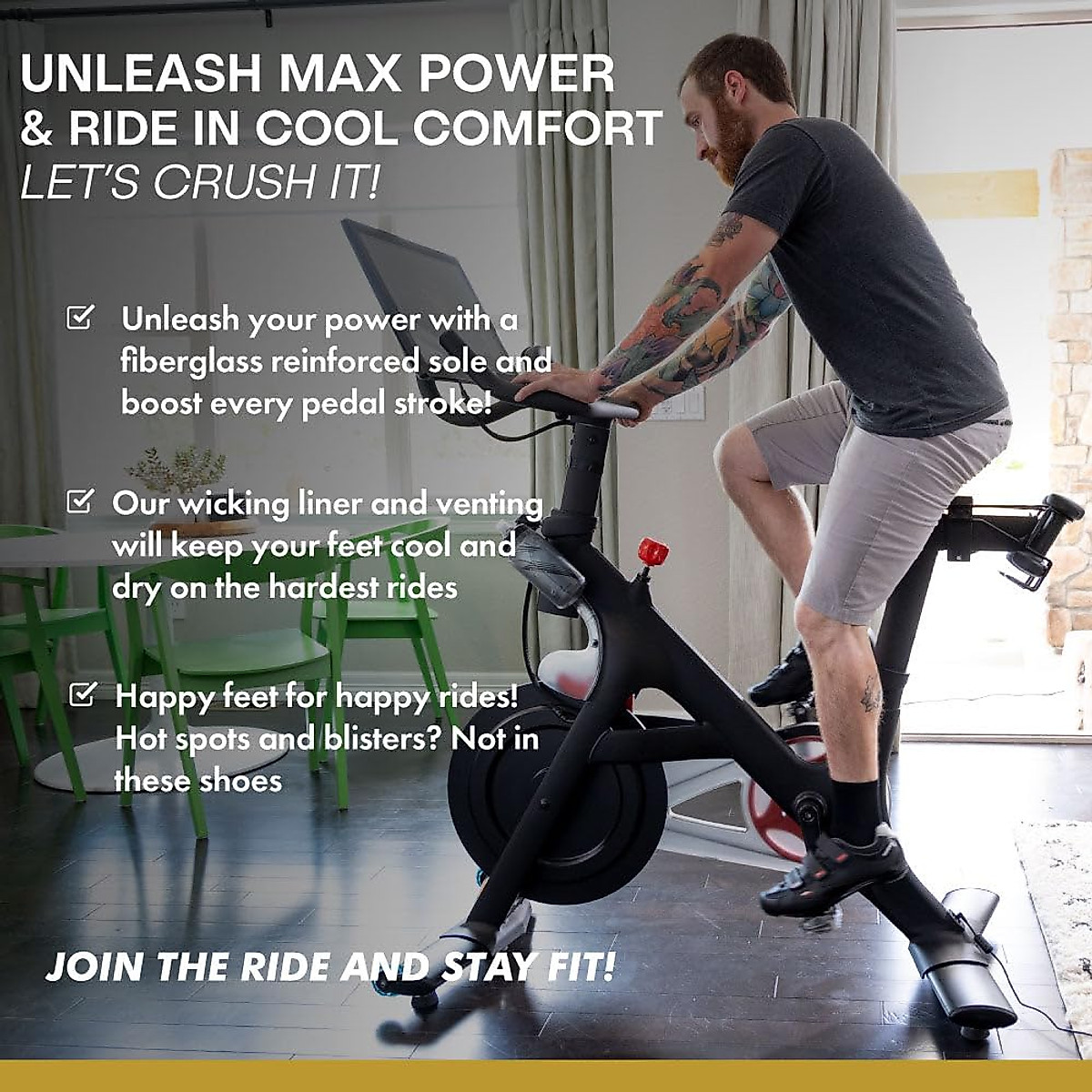 Tommaso Strada Mens Peloton Shoes with Pre-Installed Delta Cleats—Cycling Shoes for Men's—Cycling Shoes Delta Compatible—Indoor Cycling Shoes for Men—Cycling Road Bike Shoes—Spin Shoes Size US 10.5