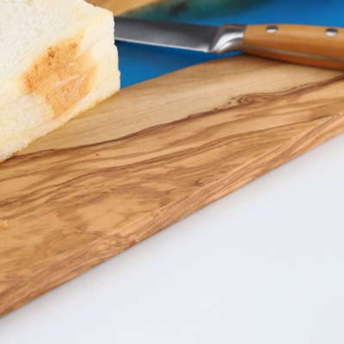 Cheese Board - Olive Wood and Blue Resin - Charcuterie Board Butter Board Serving Platter Hostess Gift in Box - Ethically and Sustainably Sourced from the Mediterranean Standard