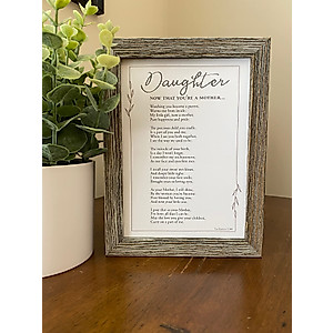Now That You're a Mother Frame- Gift for Daughter from Mom for Christmas, Mother's Day, Child Birth - Made in USA