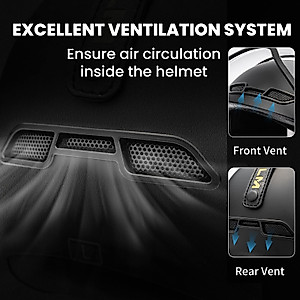 ILM Bike Helmet Adult Bicycle Ski Snowboard Helmet for Men Women with Removable Visor Earmuffs ASTM CPSC and CE Z102 (XL, White)