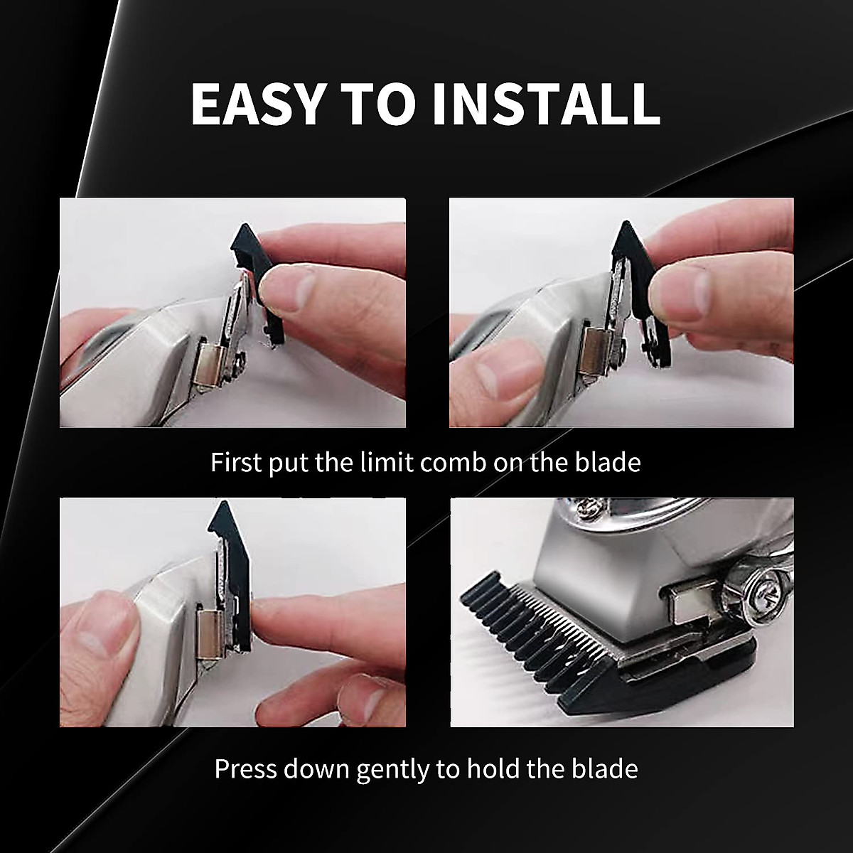 Premium Clipper Guards for Wahl Clippers Trimmers with Metal Clip - 8 Cutting Lengths from 1/16”to 1”(1.5-25mm) Fits for All Full Size Wahl Clippers